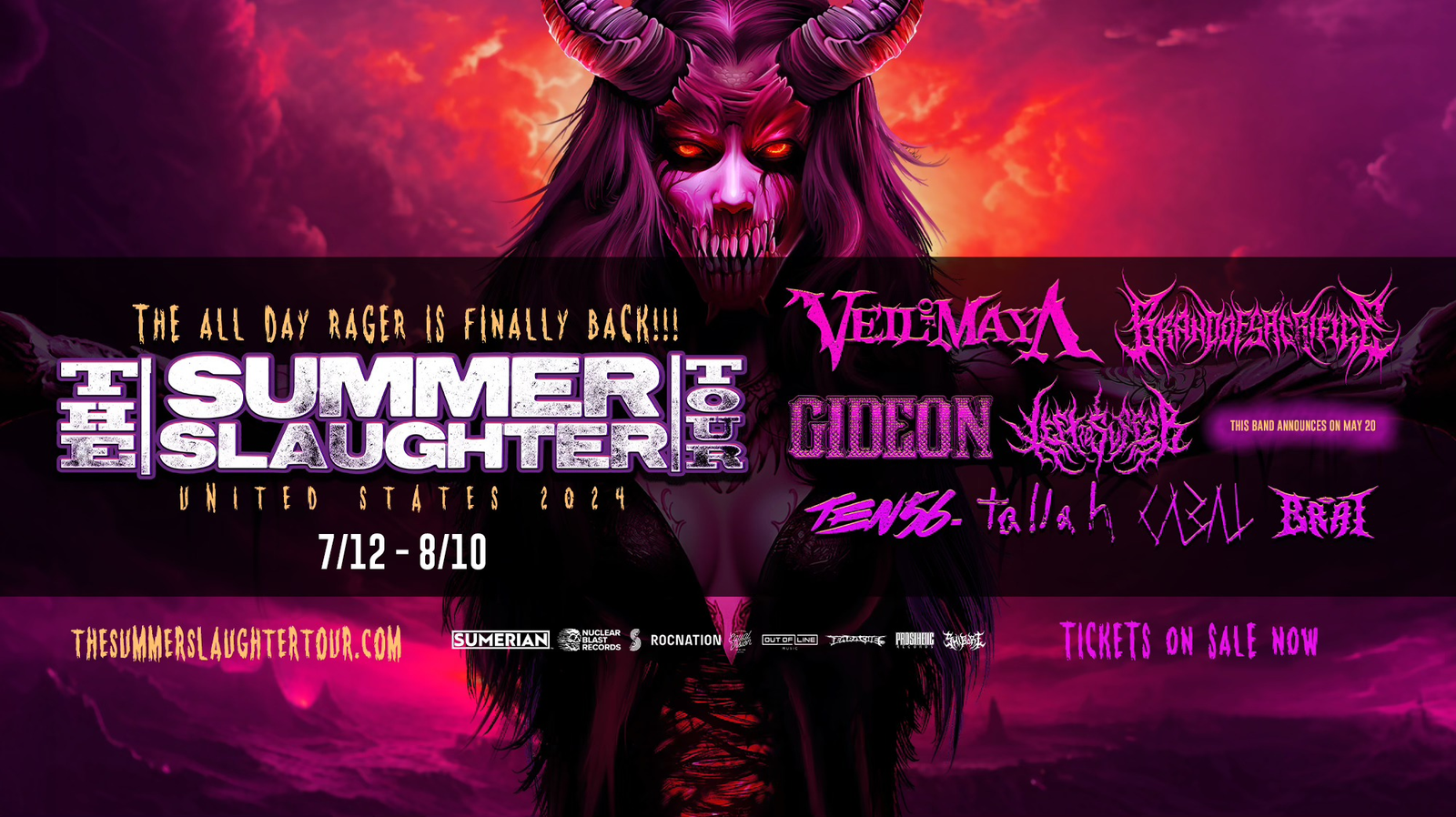 The Summer Slaughter Tour Rebrands, Drops 'Most Extreme Tour Of The ...